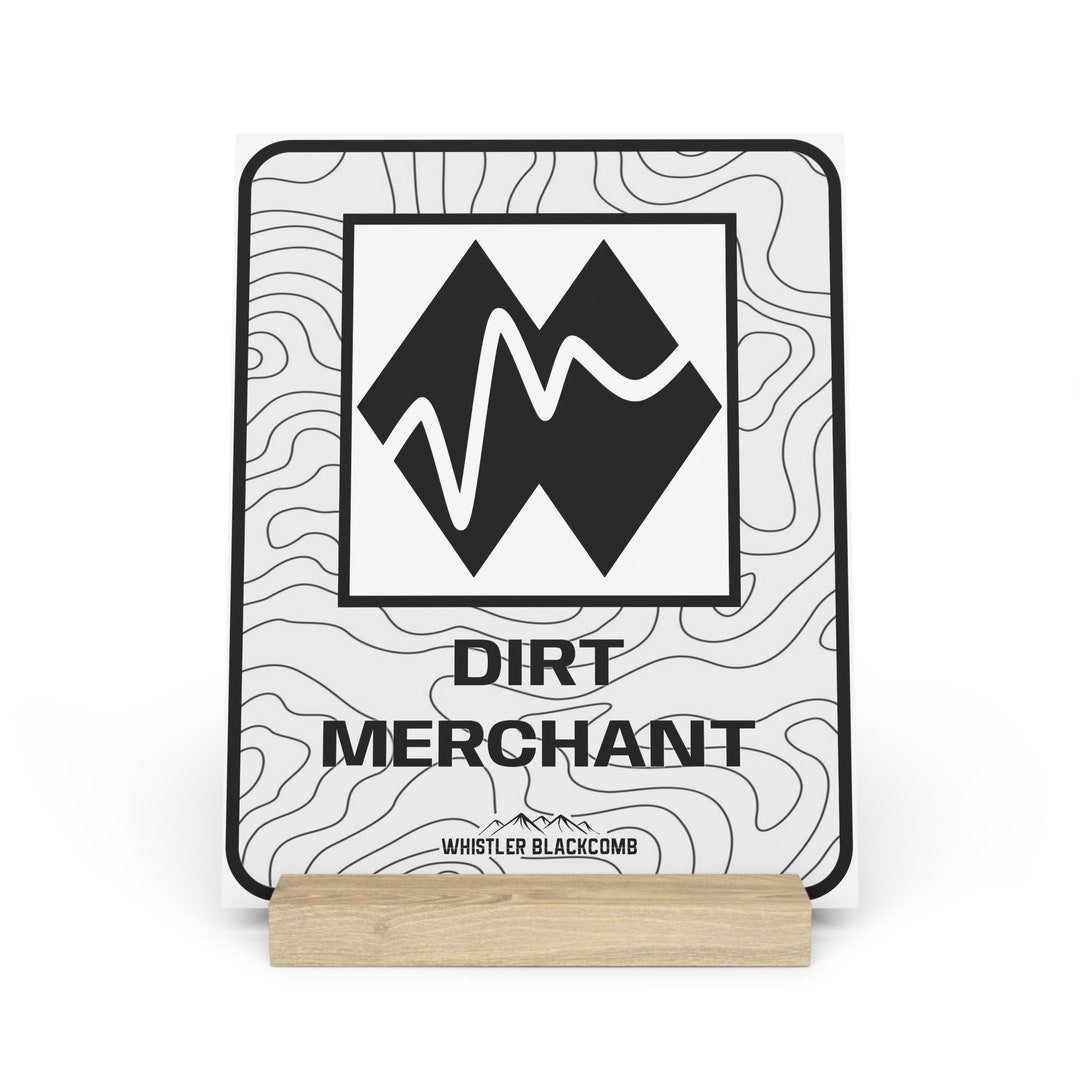 Whistler Dirt Merchant Double Black Diamond Trail Plaque - Etsy