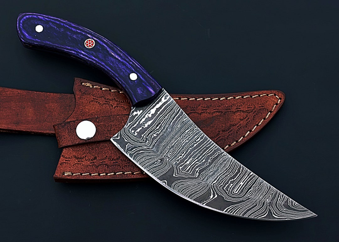 Chef Knife Serbian Knife Cleaver Knife Handmade Knife Hand - Etsy