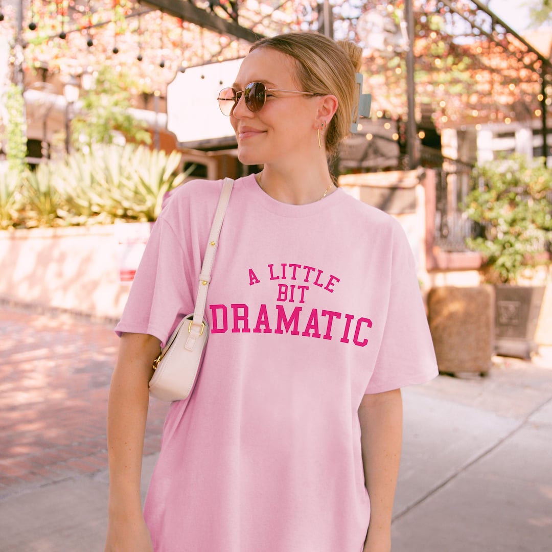 A Little Bit Dramatic Shirt Mean Girls Tee Preppy Oversized Crewneck ...