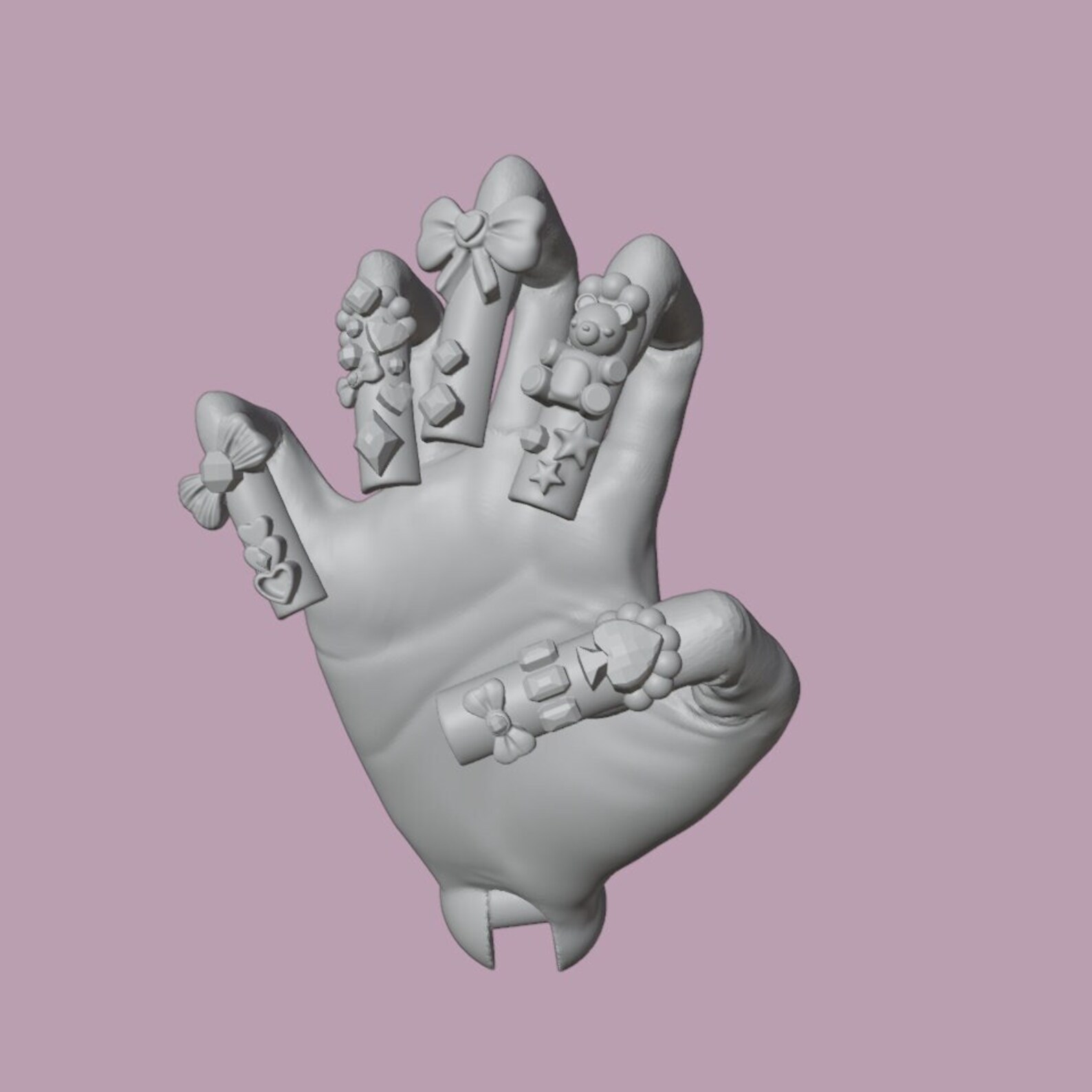 Digital BJD Hand Pack *gyaru* Thin - Etsy