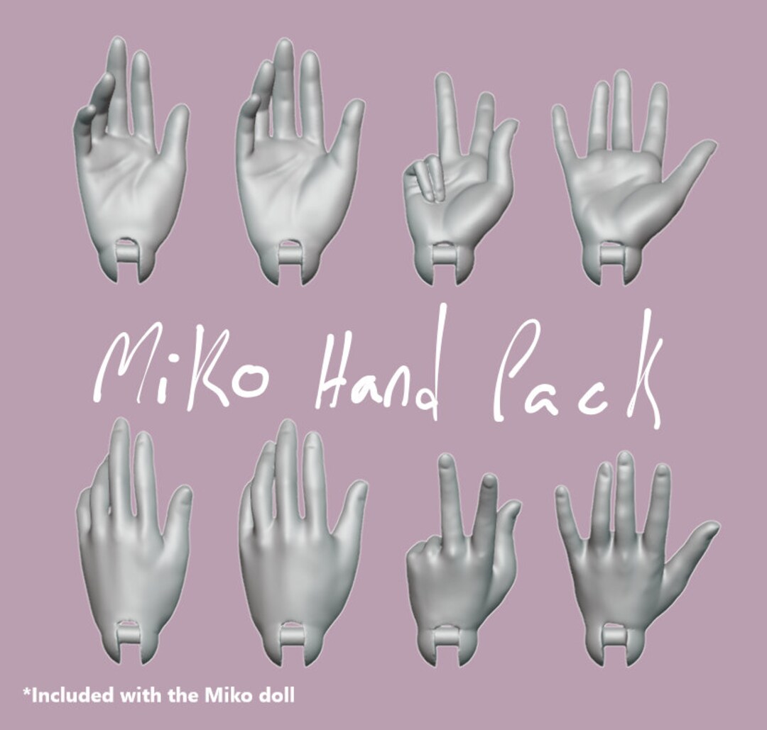 Digital BJD Hand Pack *miko* - Etsy