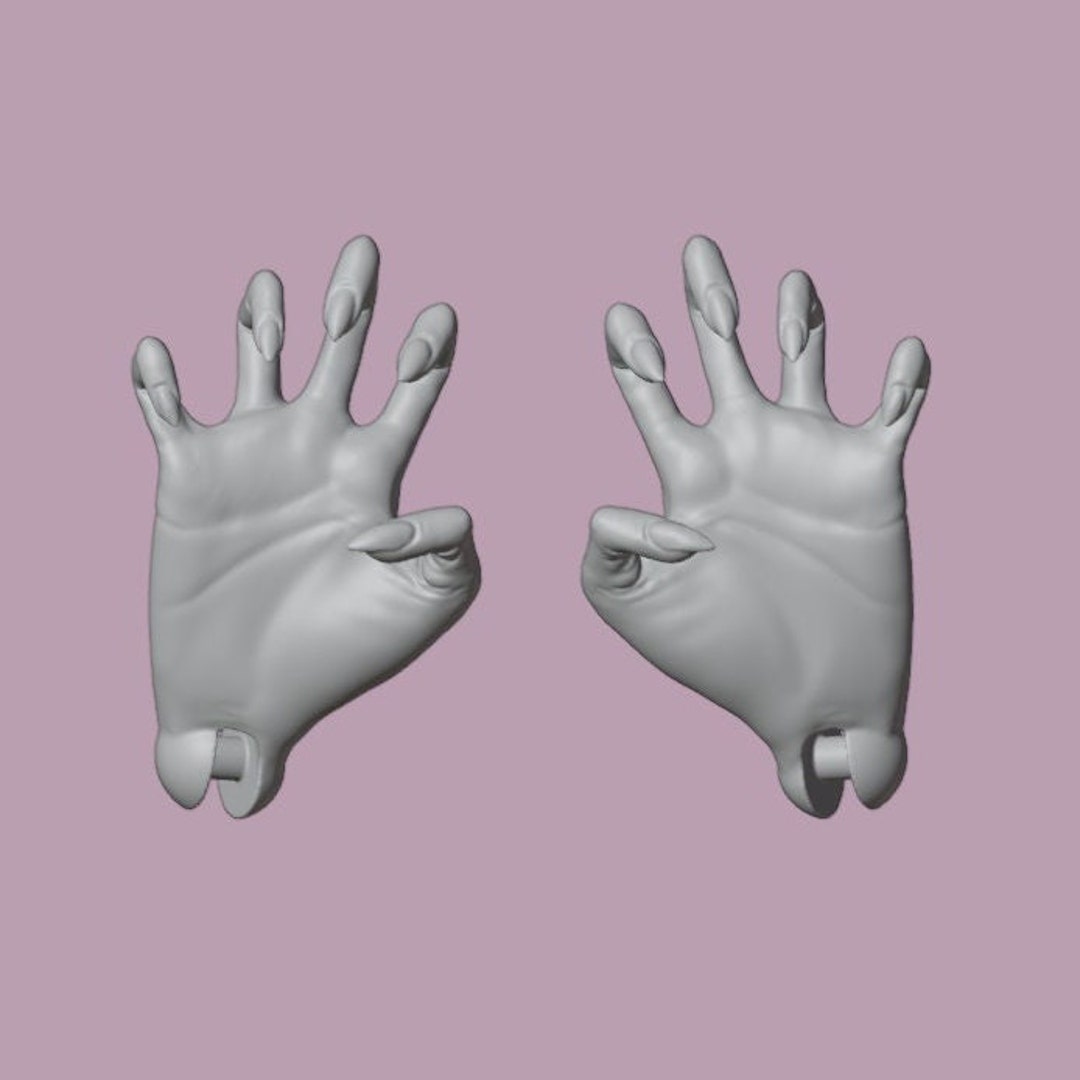 Digital BJD Hand *rawr* Thin - Etsy