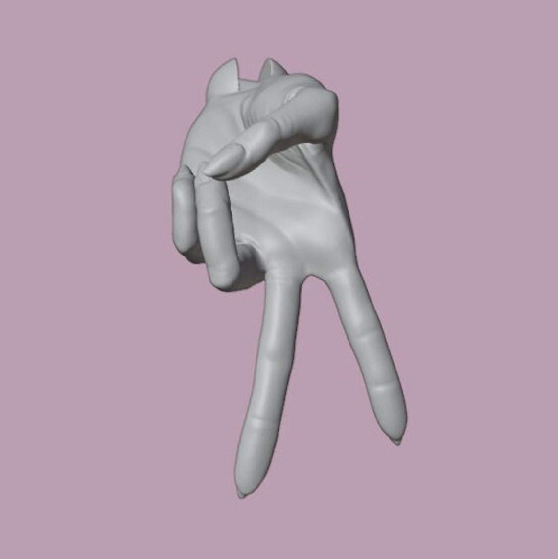 Digital BJD Hand *peace Sign* Thin - Etsy