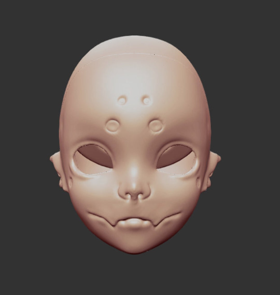 Digital BJD Alien Head (miko) - Etsy