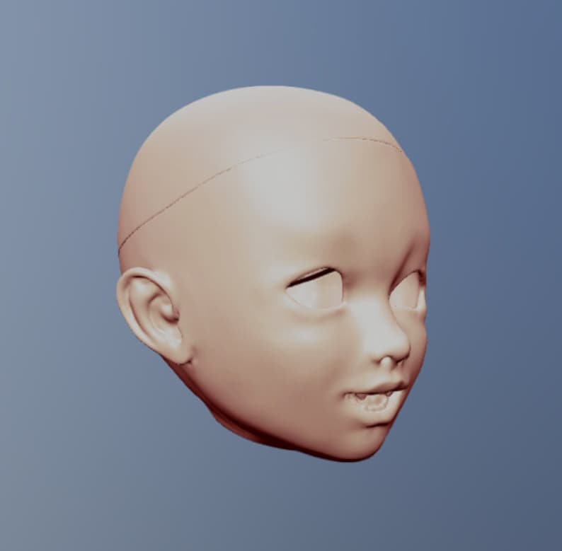 Digital BJD Head yuna V2 - Etsy