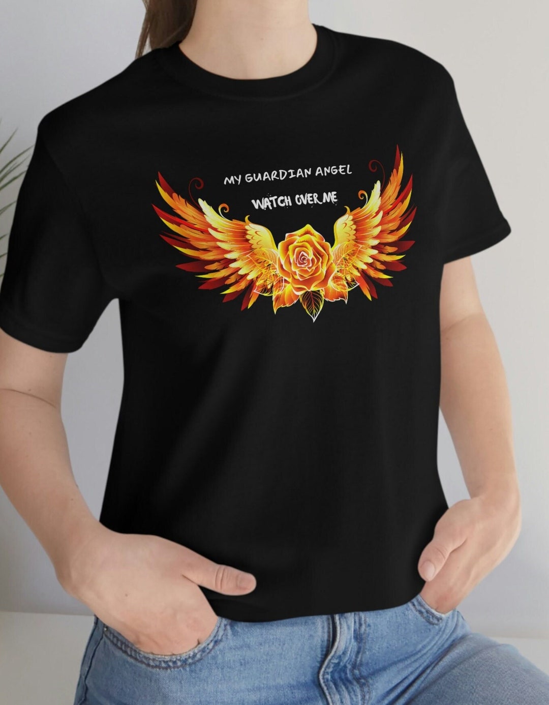 Guardian Angel Shirt, My Guardian Angel Watch Over Me, Angle Wing Shirt ...