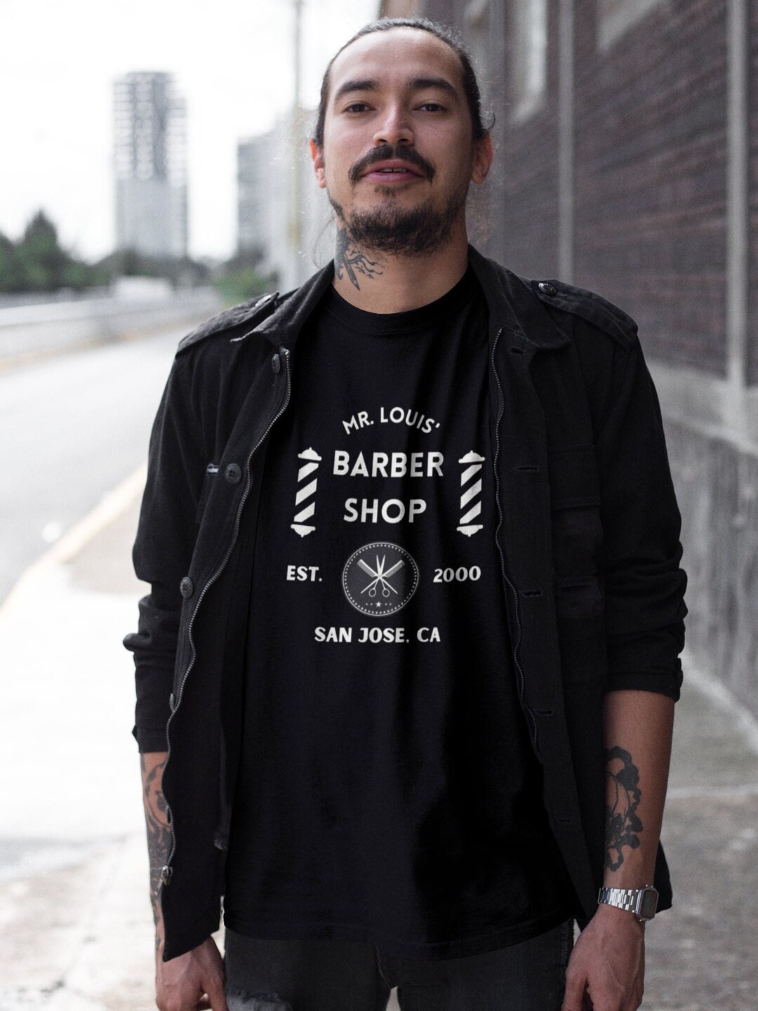 Personalized Barber Shirt, Custom Barbershop Name Shirt, Hairdresser T ...