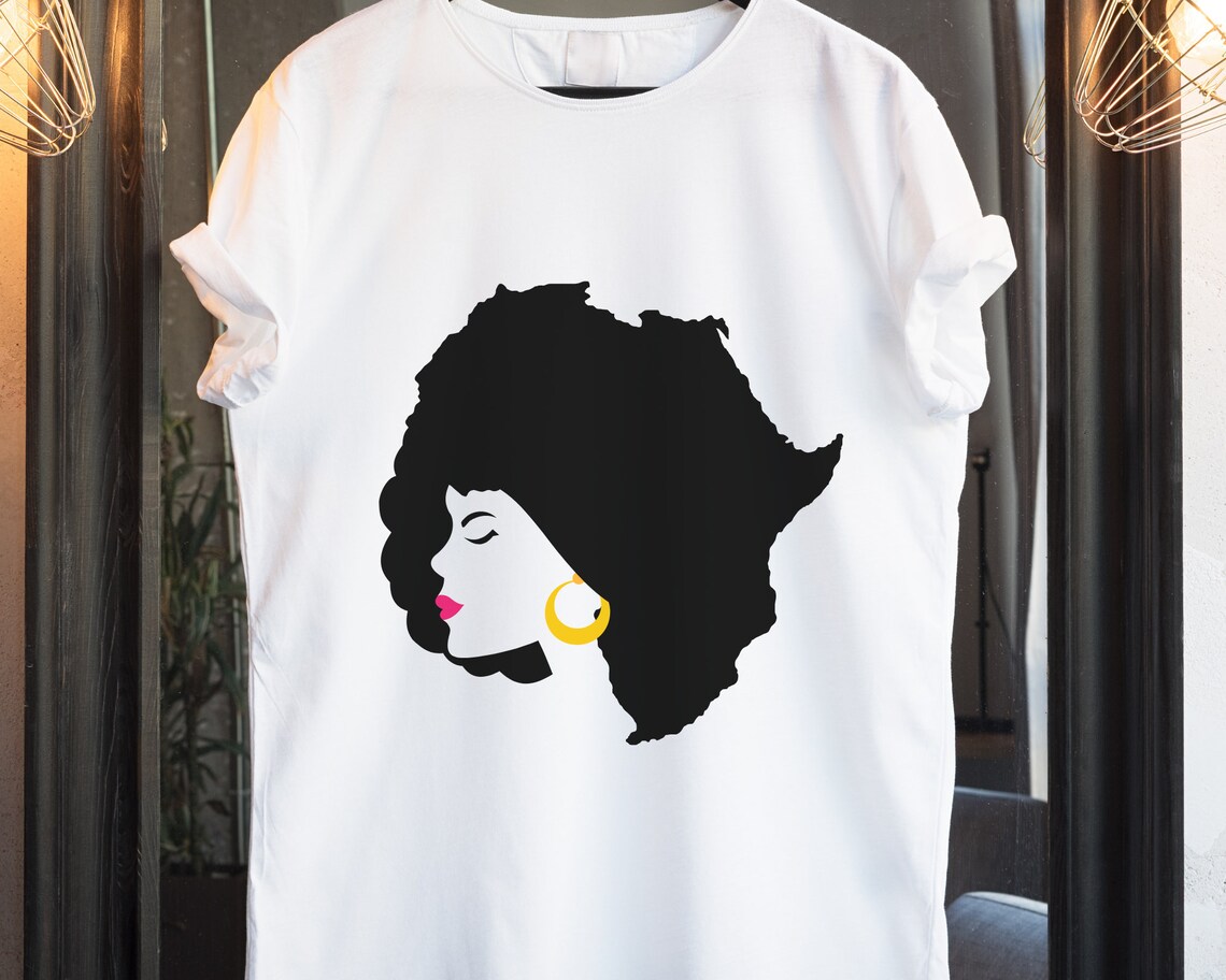 Afro Black Queen Svg Afro Lady Svg Afro Woman SVG Afro Girl - Etsy