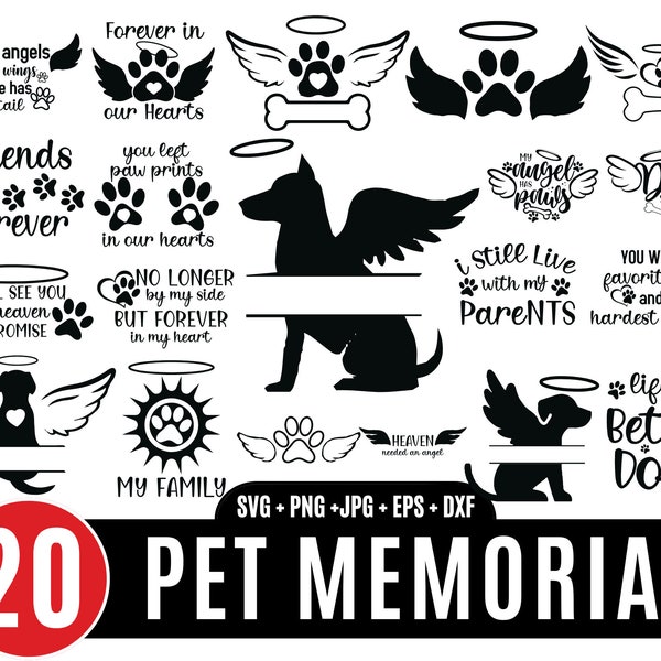 Dog Memorial Svg - Etsy