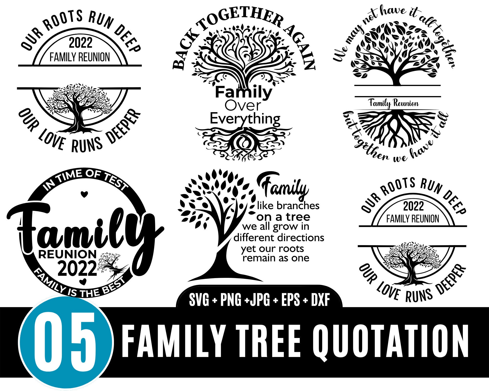 Family Tree Svg Bundle Family Reunion Svg Family Tree Png - Etsy Australia