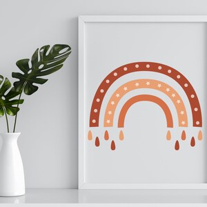 Boho Rainbow Svg, Boho Rainbow Clipart, Cute Rainbow Svg, One Rainbow ...