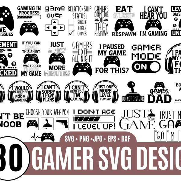 Video Game Svg - Etsy