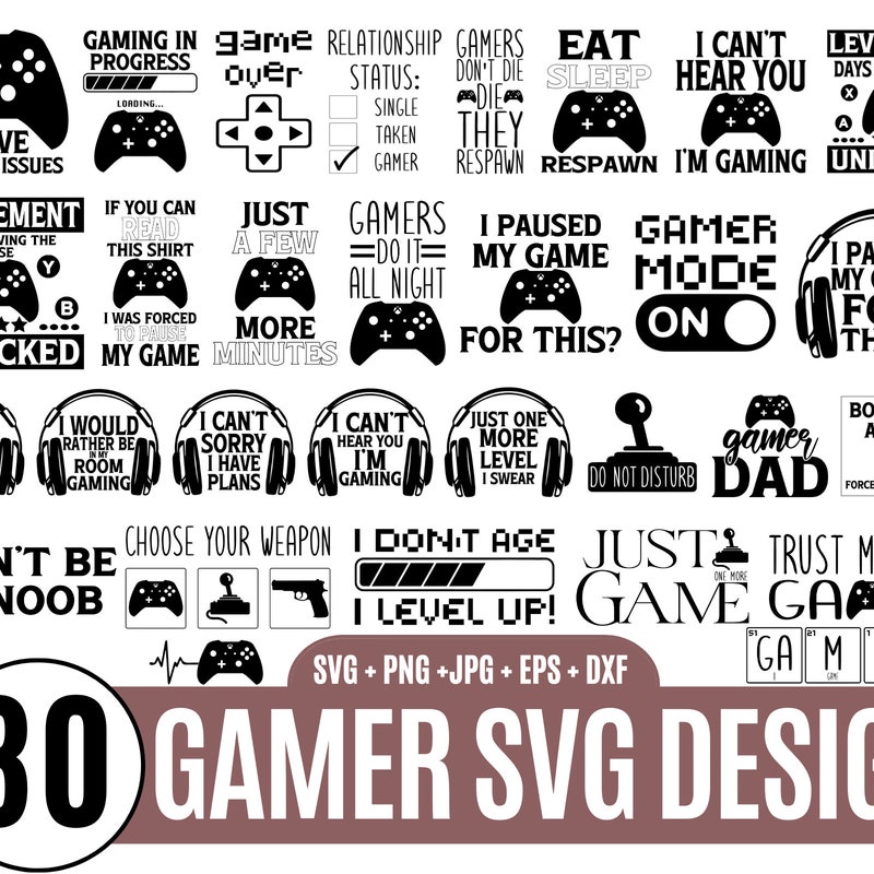 Gaming Svg - Etsy