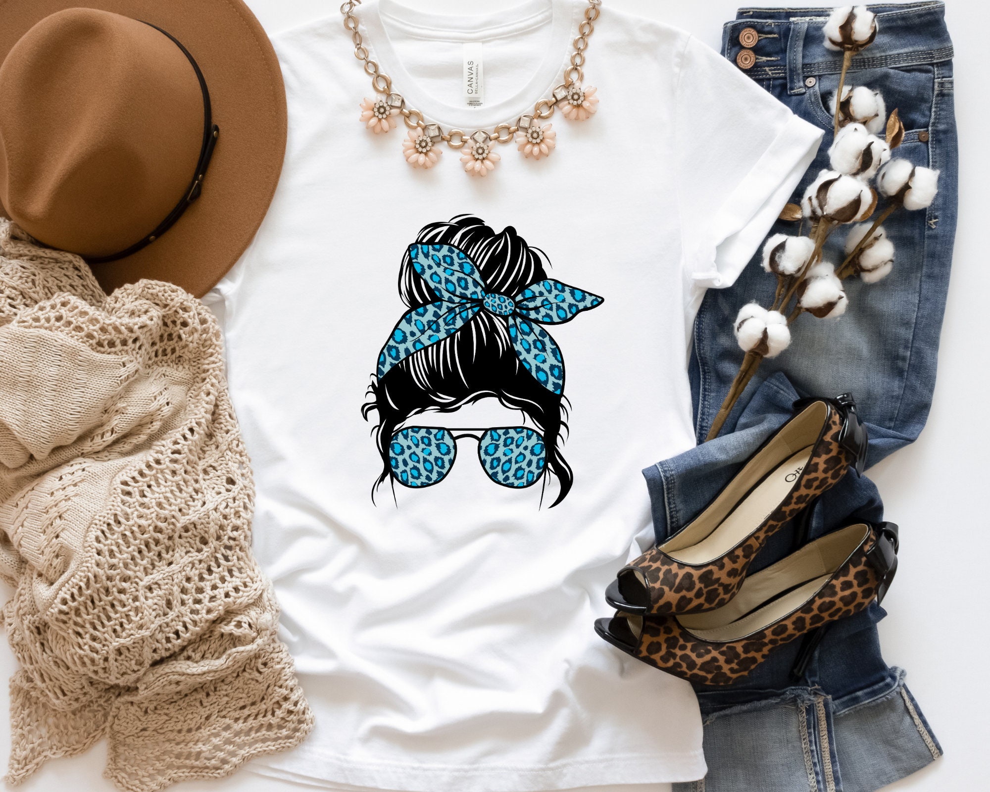 Mom Life Svg Messy Bun Svg Messy Bun Hair Svg Headband Moms - Etsy