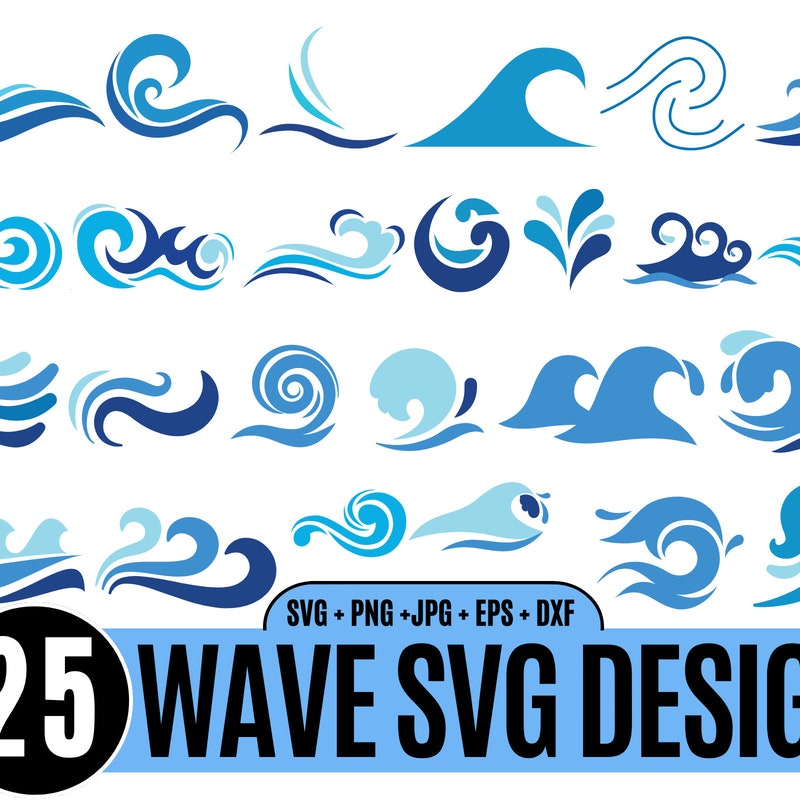 Wave Svg - Etsy