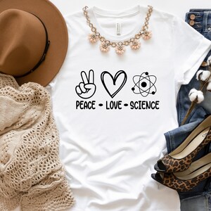 Peace-love-science Svg, Science Svg, Science SVG, Chemistry SVG ...