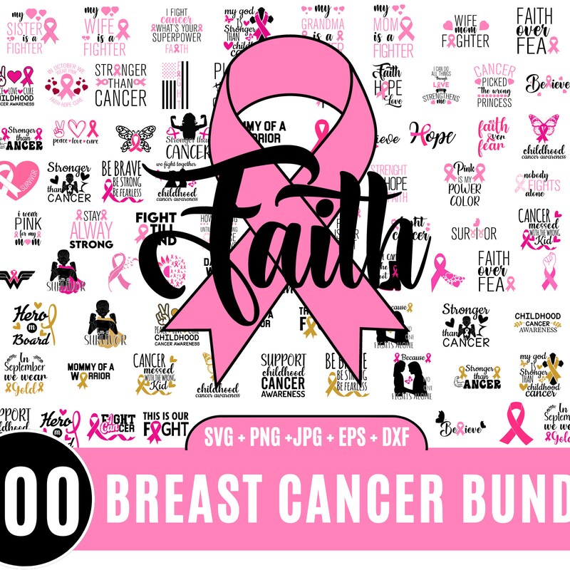 Cancer Awareness Svg - Etsy