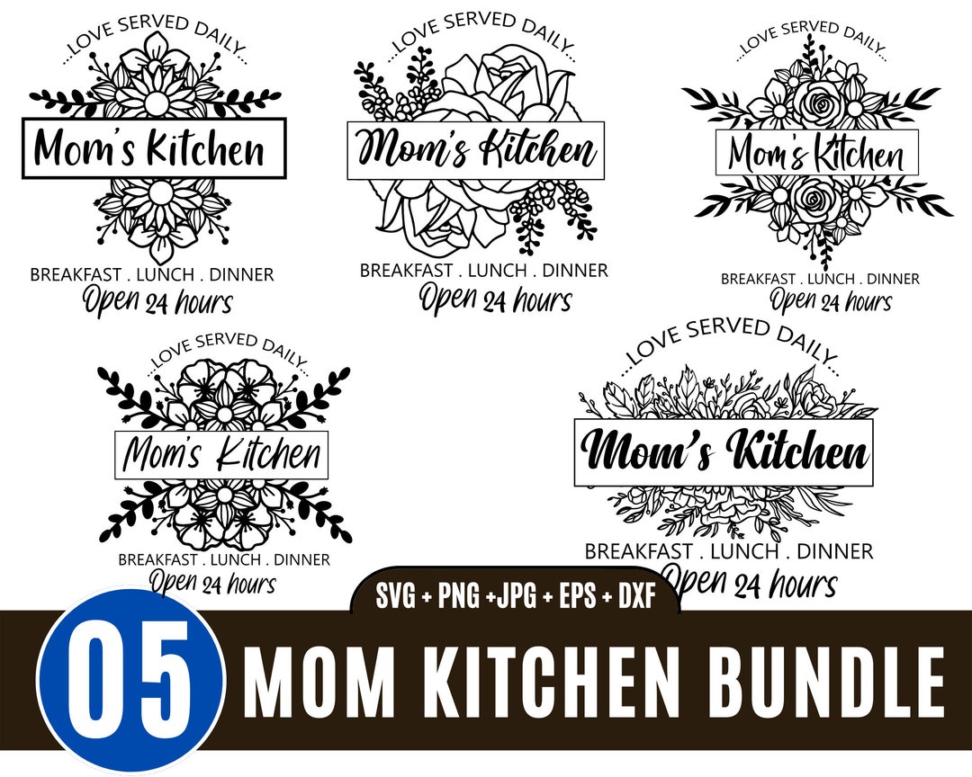 05 Mom's Kitchen SVG, Mama's Kitchen Svg, Cooking Funny Svg, Kitchen ...