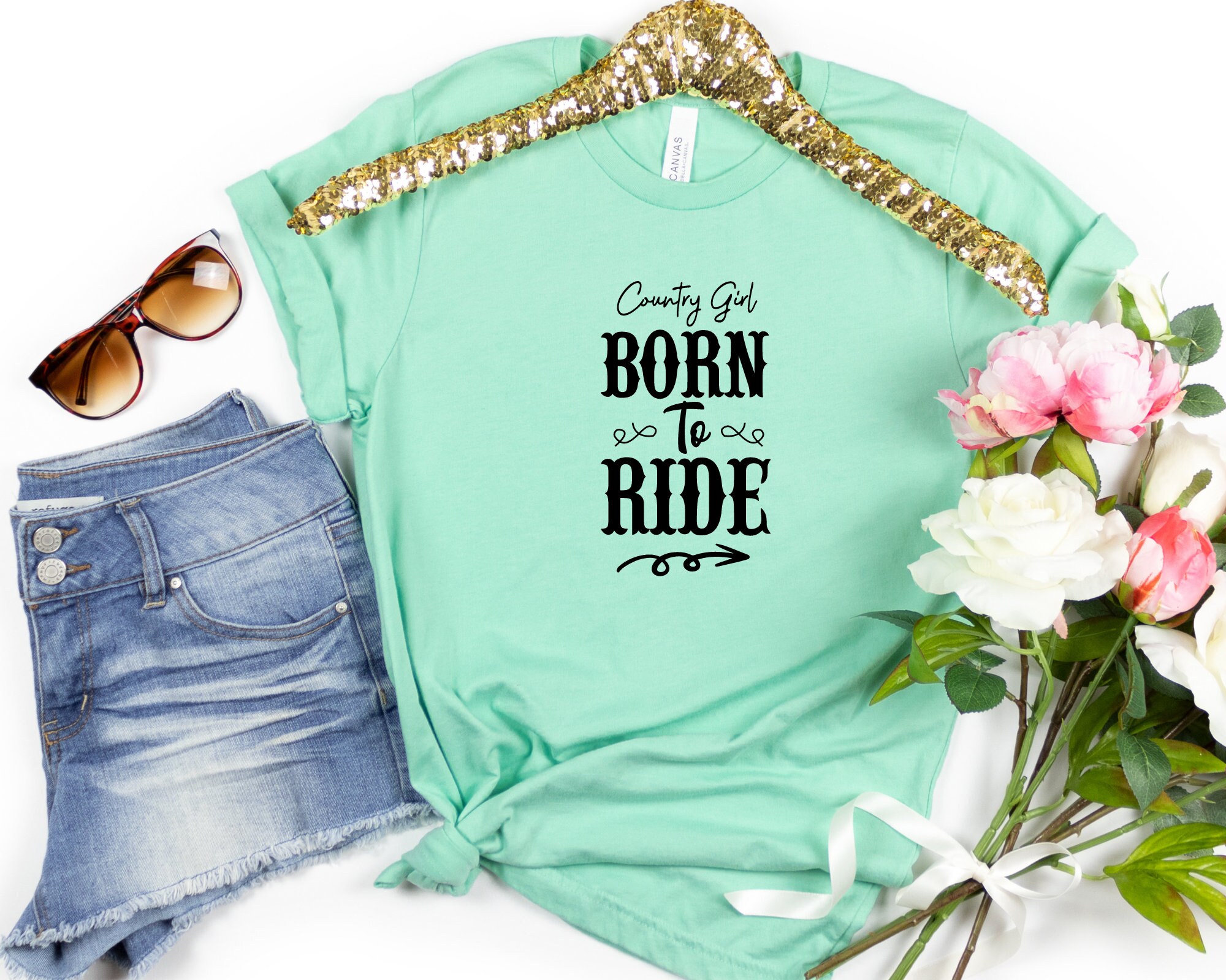 Country Girl Born to Ride Svg Western Svg Western - Etsy