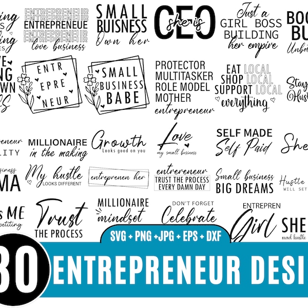 Entrepreneur Svg - Etsy