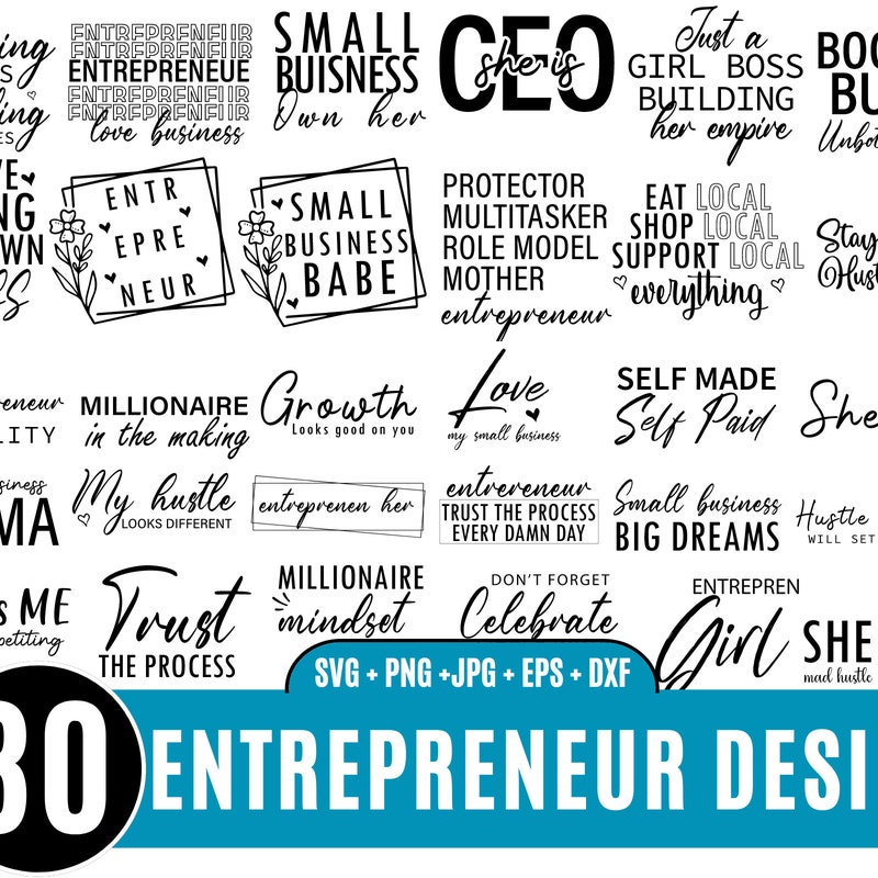 Entrepreneur Svg - Etsy
