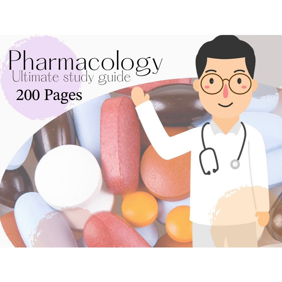 Pharmacology Study Guide Bundle 200 Pages, Nursing NCLEX Pharmacology ...