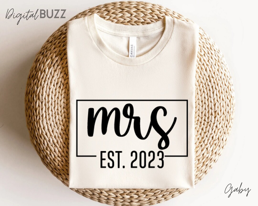 Mrs Est 2023 Svg, Wedding Dress Svg, Tuxedo SVG Cut File, Wedding Gown ...