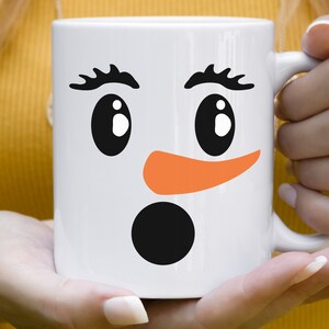 Snowman Face SVG, Christmas Snowman SVG, Winter Holiday Snowman SVG ...