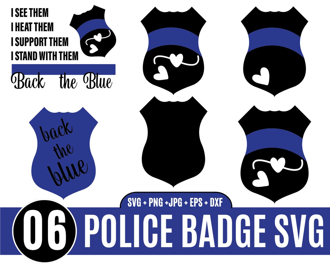 6 Police Svg Bundle, Distressed Flag Svg, Back the Blue Svg, Police ...