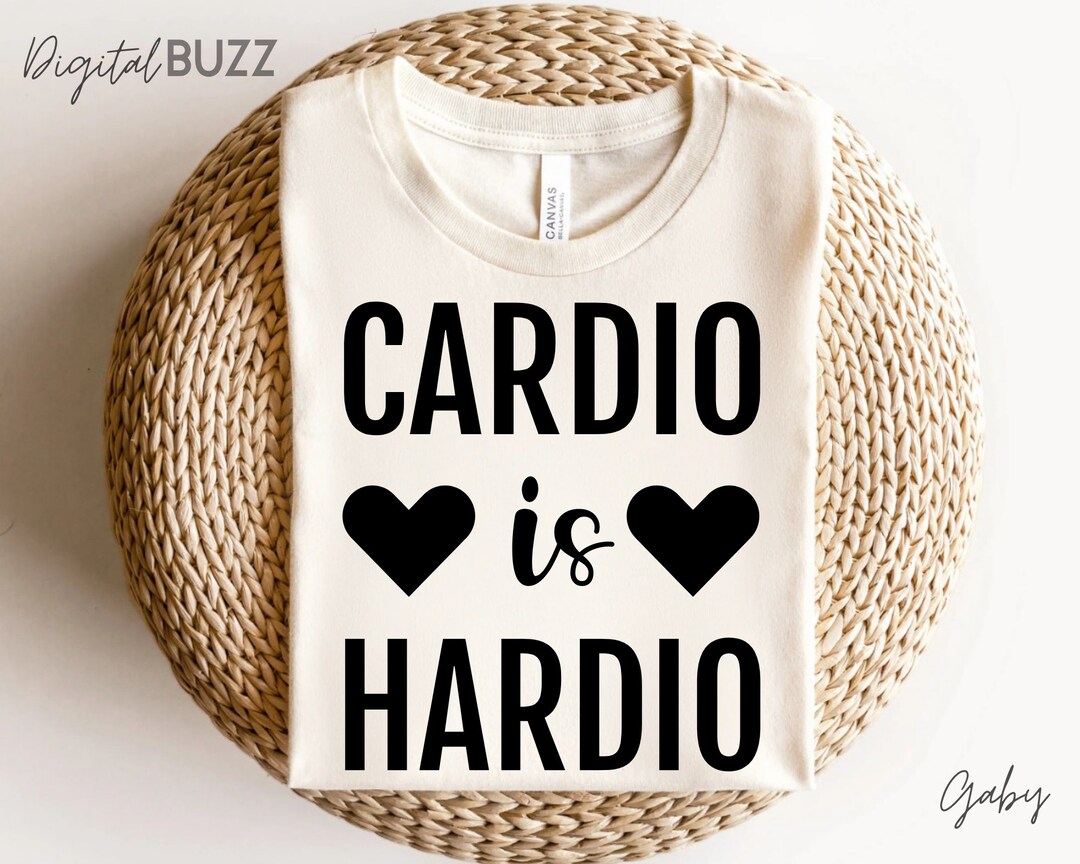 Cardio is Hardio Svg, Workout Svg, Funny Workout Svg, Motivational ...