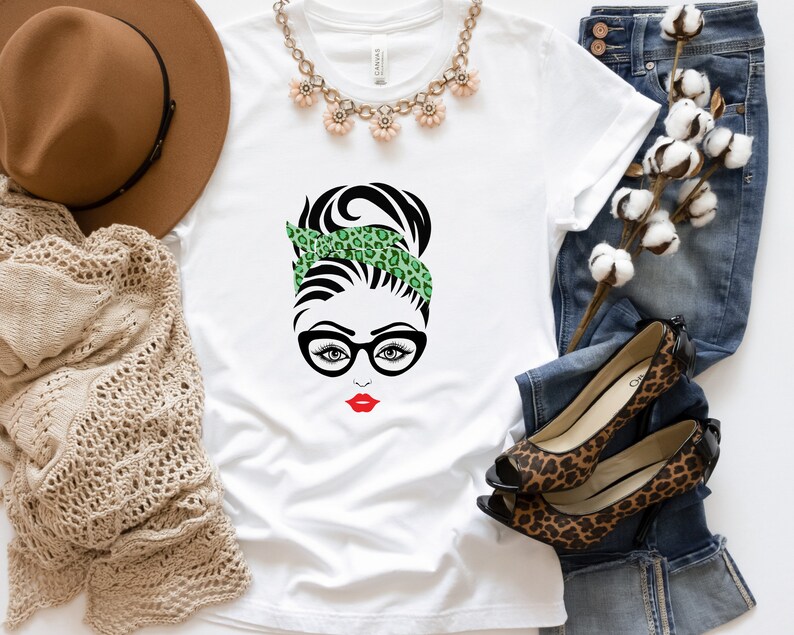 Messy Bun Svg Messy Bun With Glasses Svg Messy Bun Classy - Etsy