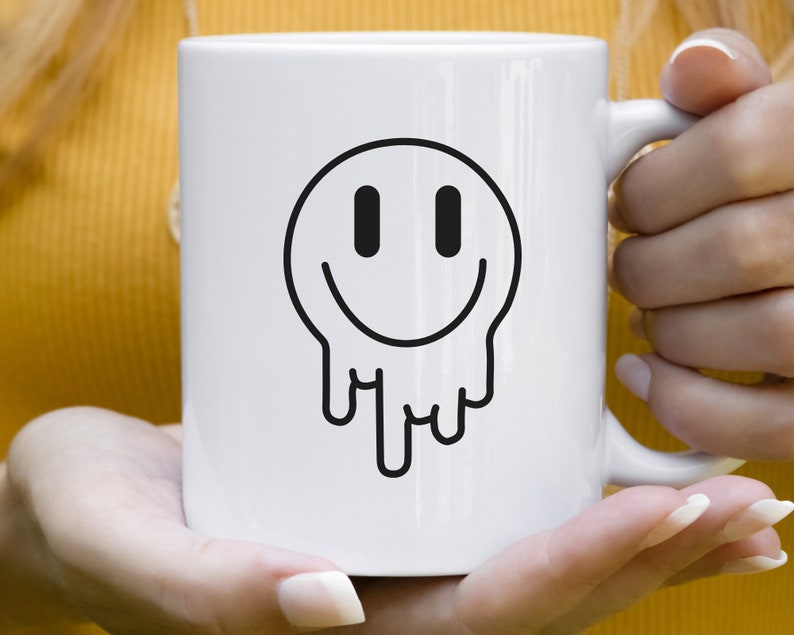 Drippy Face Svg Melting Smiley Face Svg Smiley Face Svg - Etsy