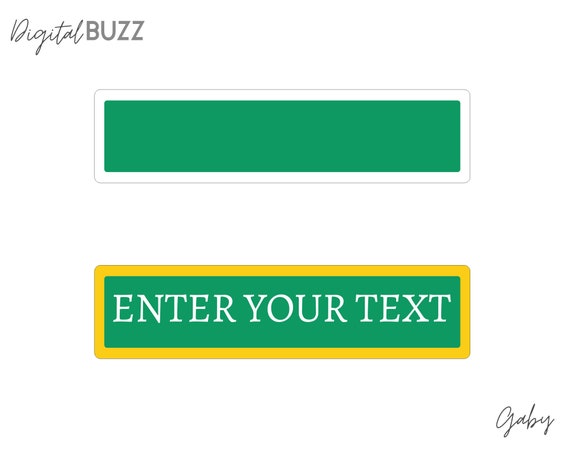 Blank Street Sign Template