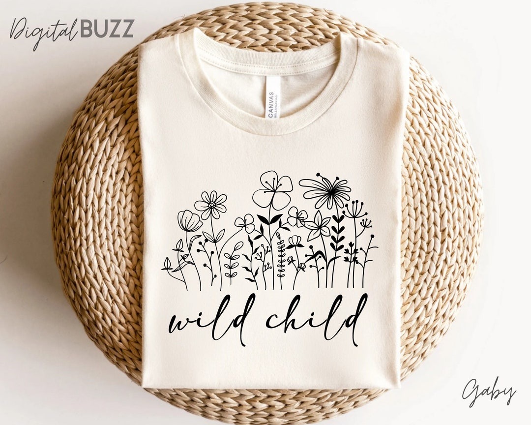 Wild Child Svg, Wildflowers Svg, Bouquet SVG, Floral Svg, Minimalist ...