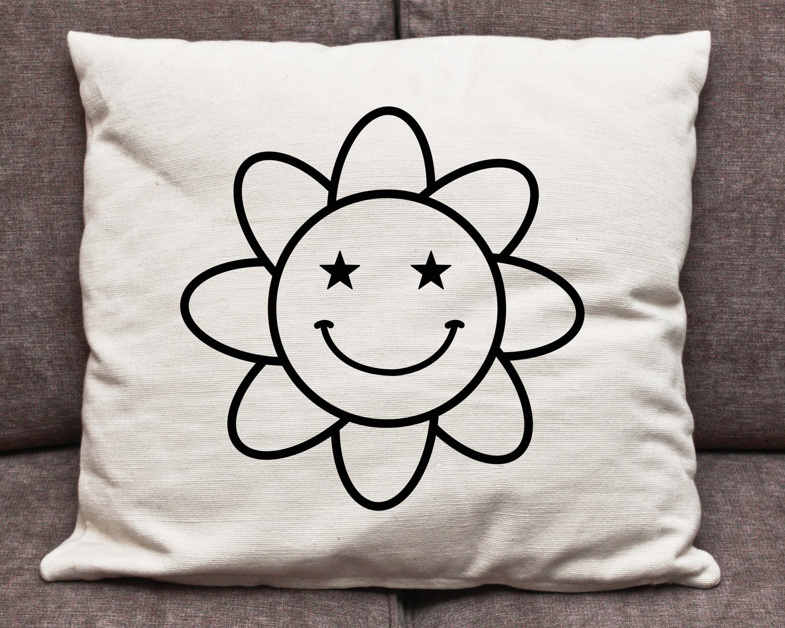 Daisy Smiley Face Svg Cow Boys Smiley Svg Vector Smiley Svg - Etsy