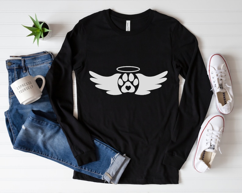 Dog Angel Wings Svg Dog Memorial Svg Dog Wings Svg - Etsy