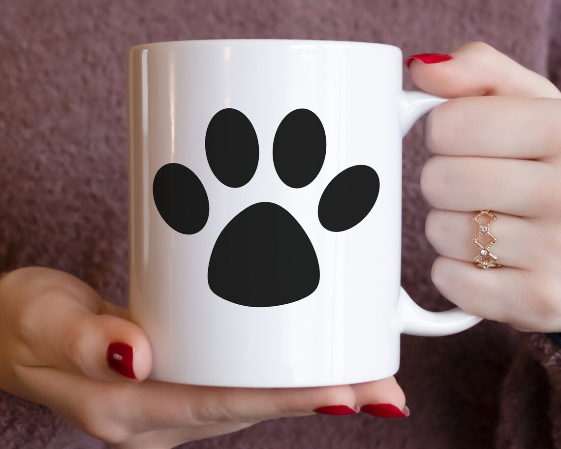 Dog Paw Print Svg Silhouette Hunting Svg Cricut Paw Svg - Etsy