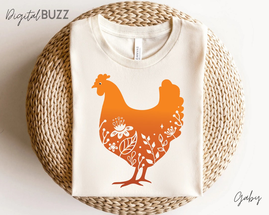 Pollo svg, dibujado a mano, Chicken Cut File, Farm Chicken Svg, chicken ...