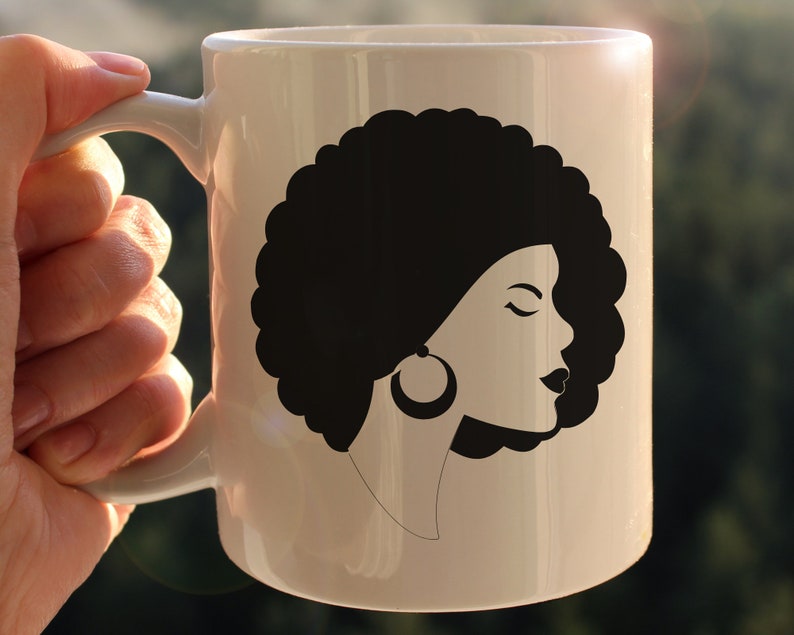 Afro Woman SVG African American Svg Afro Black Queen Afro - Etsy