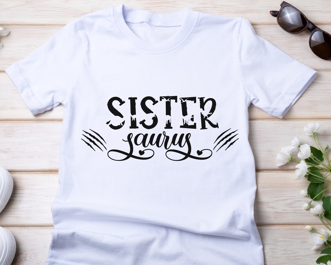 Sister Saurus Svg Family Saurus Svg Dinosaur Family Svg - Etsy