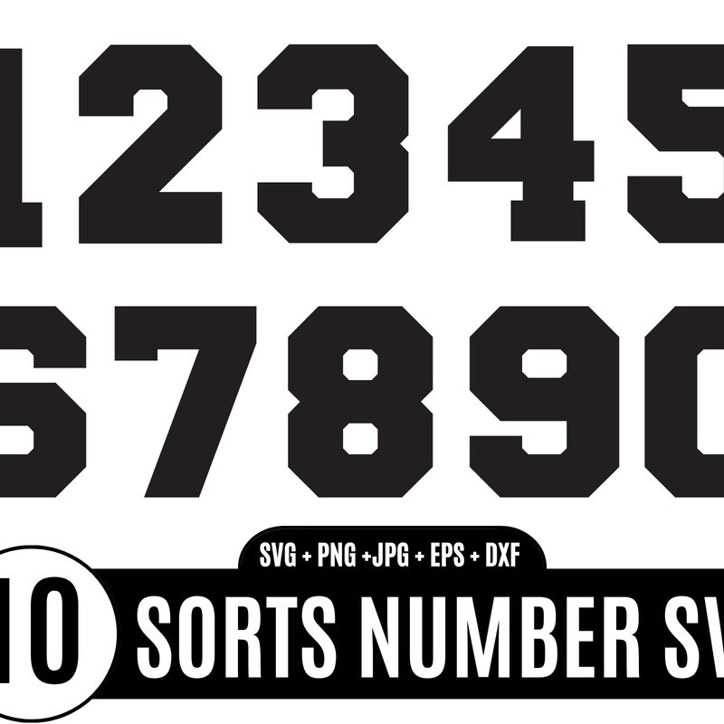 Fonts With Numbers - Etsy