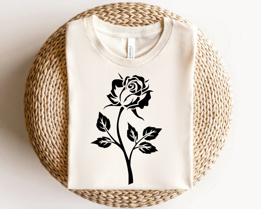 Rose Svg, Rose Vector, Rose Clipart, Rose Silhouette, Rose Svg Cut File ...