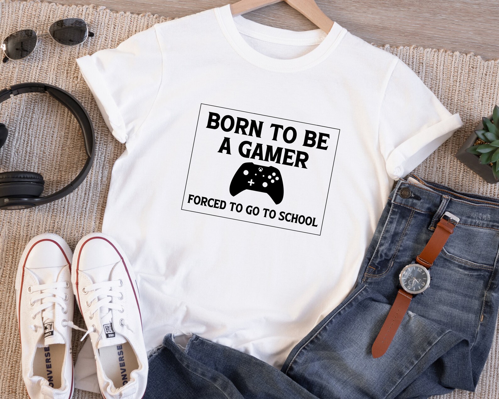 Born to Be a Gamer Svg Forced to Go to School Svg Gamer SVG - Etsy