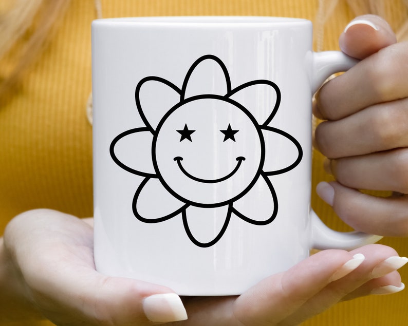 Daisy Smiley Face Svg Cow Boys Smiley Svg Vector Smiley Svg - Etsy