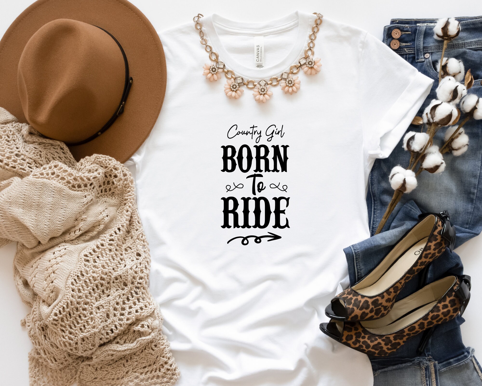 Country Girl Born to Ride Svg Western Svg Western - Etsy