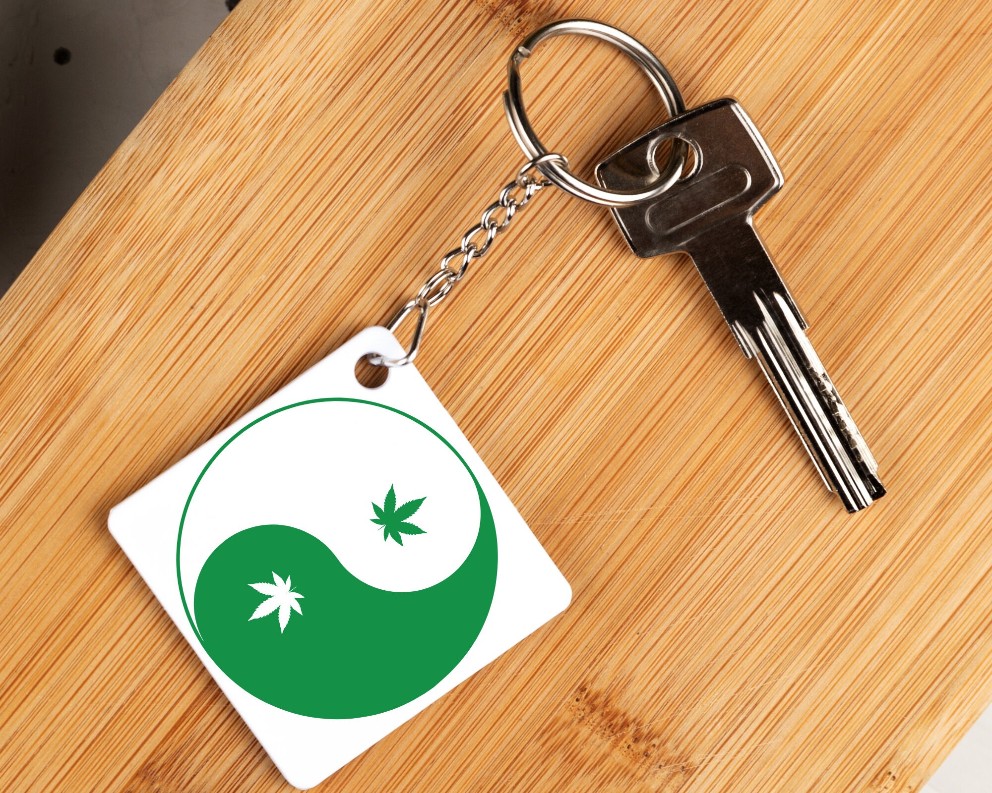 Yin Yang Keychain Svg Round Keychain Svg Key Chain Svg - Etsy