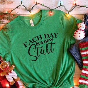 Each Day is a New Start, Motivational Quotes Svg, Inspirational Svg ...