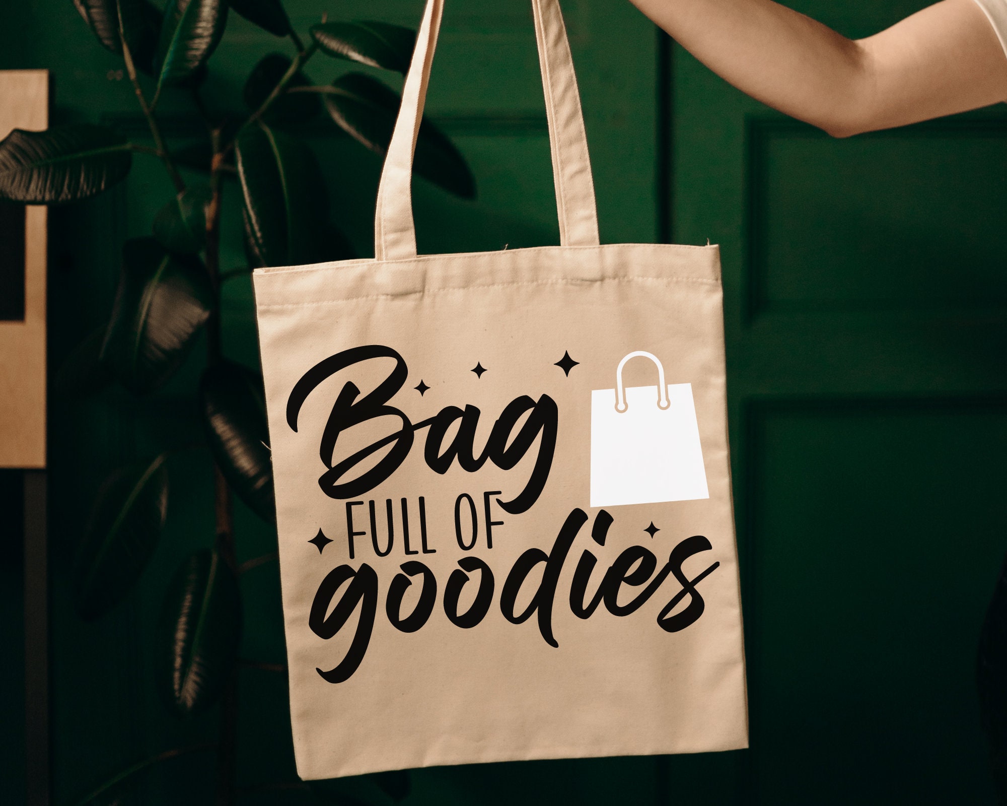 Bag Full of Goodies Svg Tote Bag SVG Tote Bag Quotes Funny - Etsy