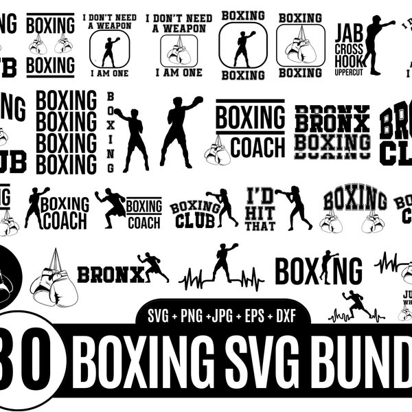 Girl Boxing Svg - Etsy