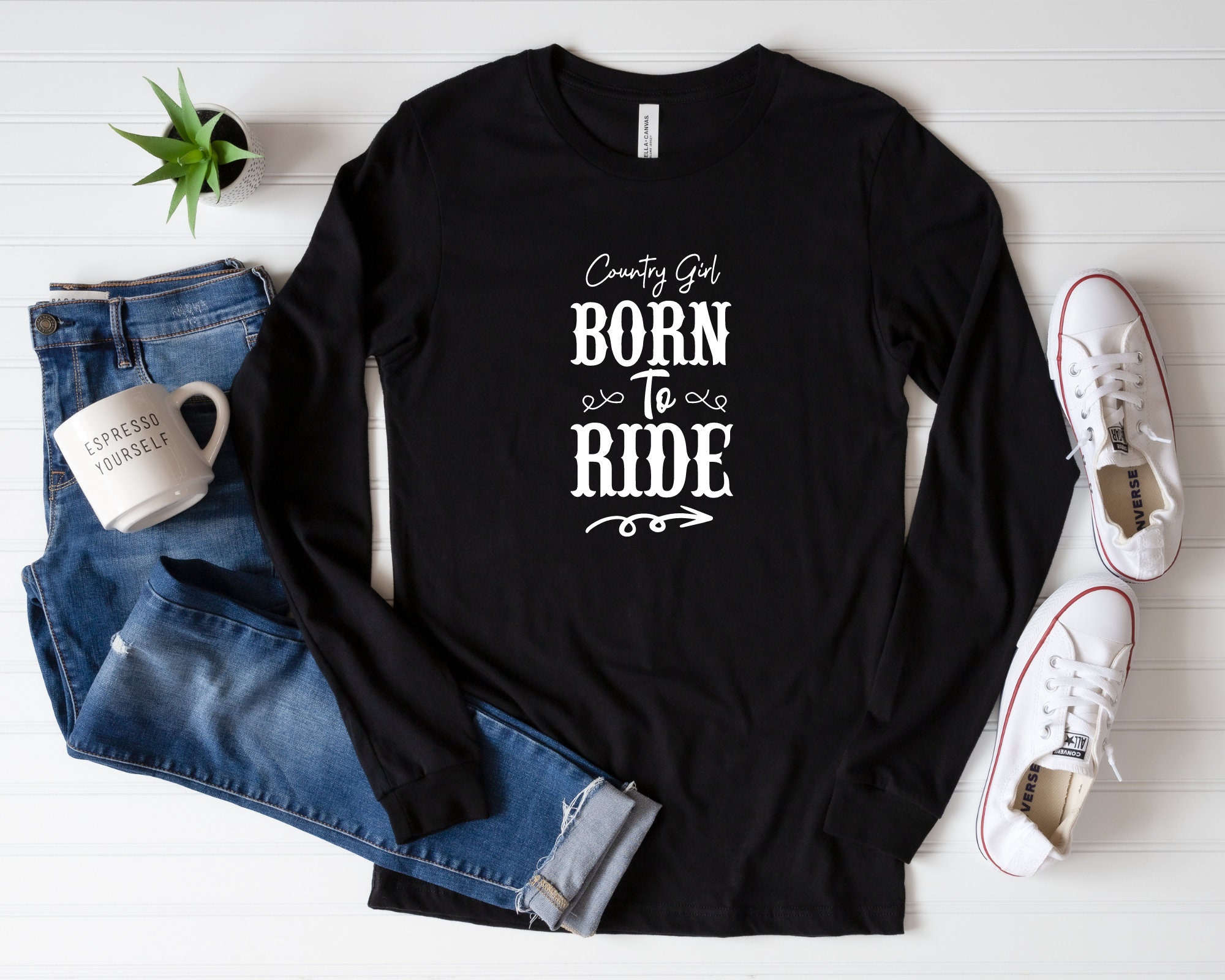 Country Girl Born to Ride Svg Western Svg Western - Etsy